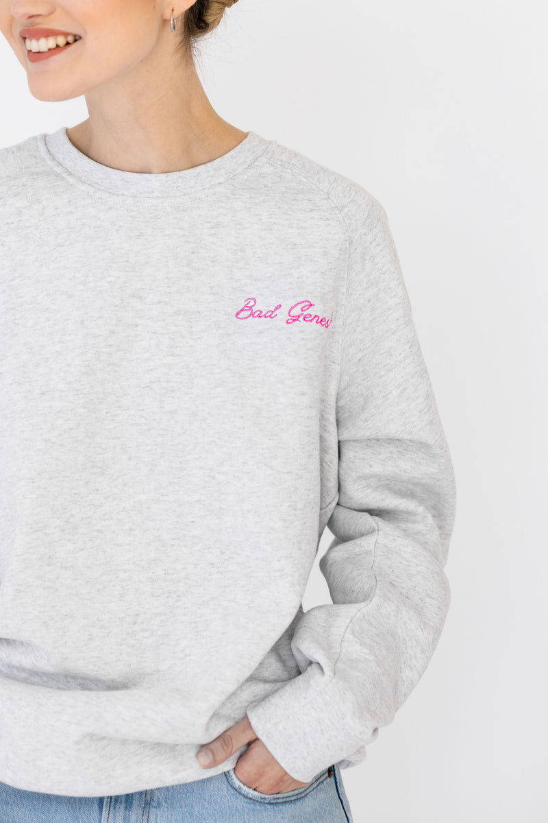 Breast Cancer Awareness Crewneck – Bad Genes